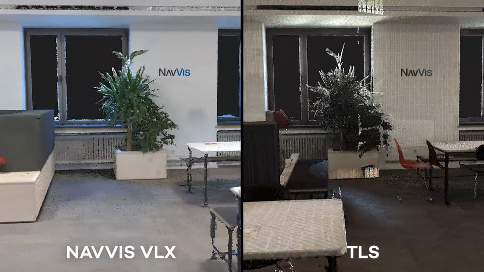 NavVis VLX 与架站式扫描仪测量大比拼