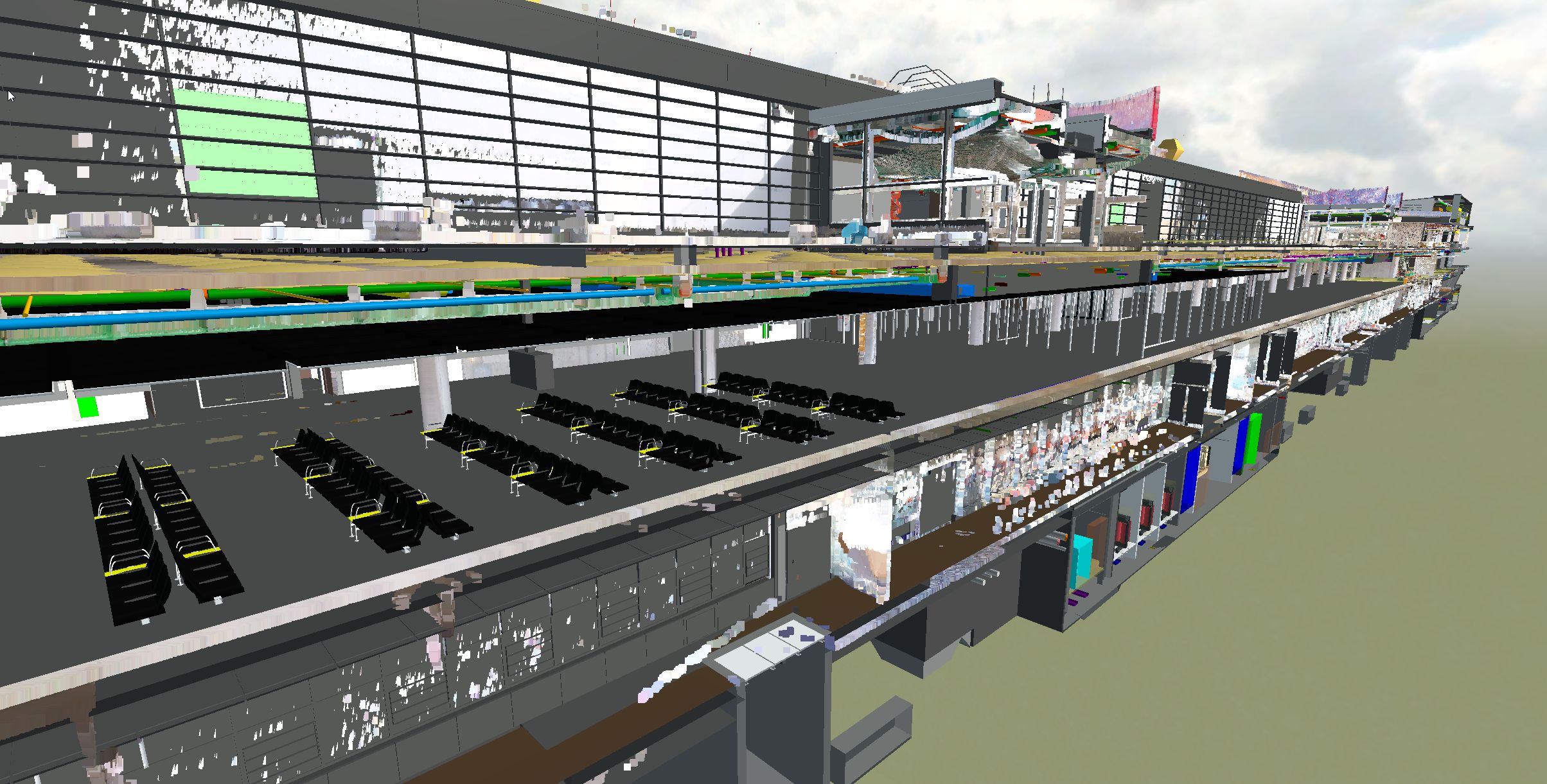 慕尼黑机场扩建区域施工期间的测绘工作