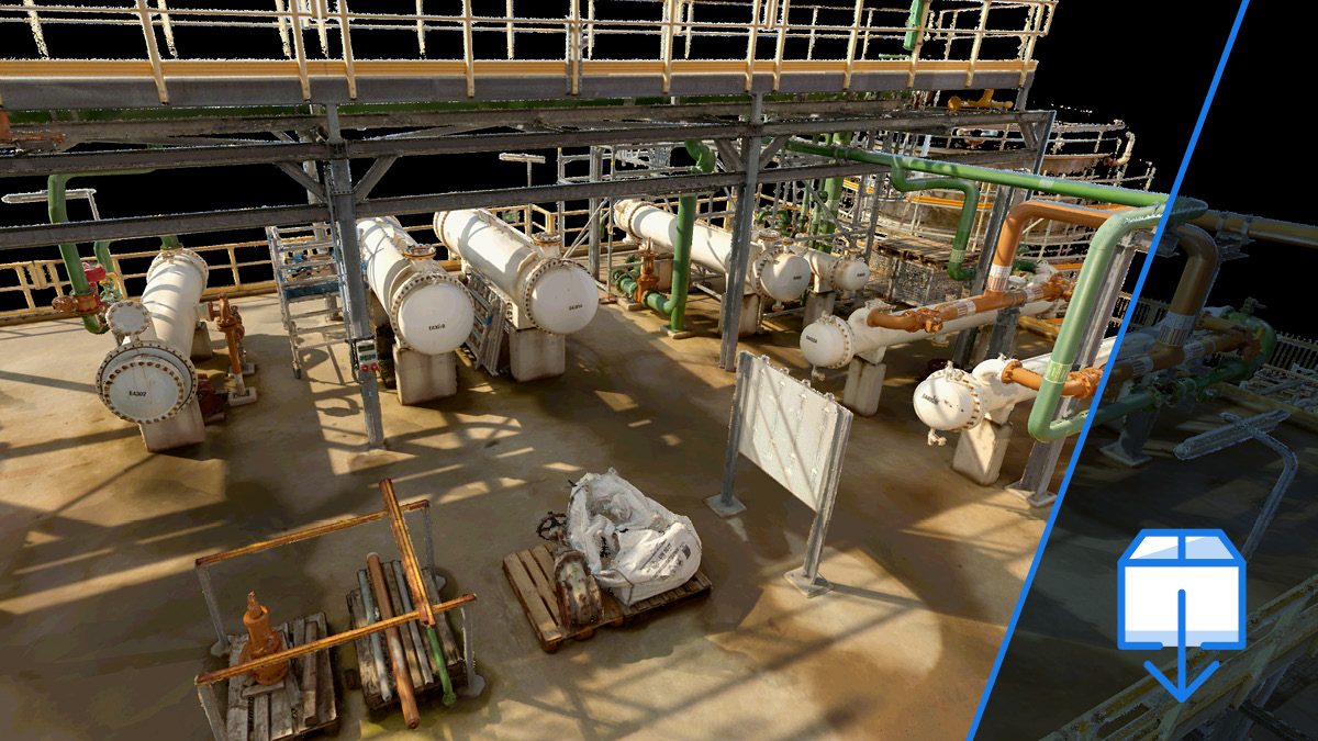 NavVis VLX 3 点云数据：工艺设备